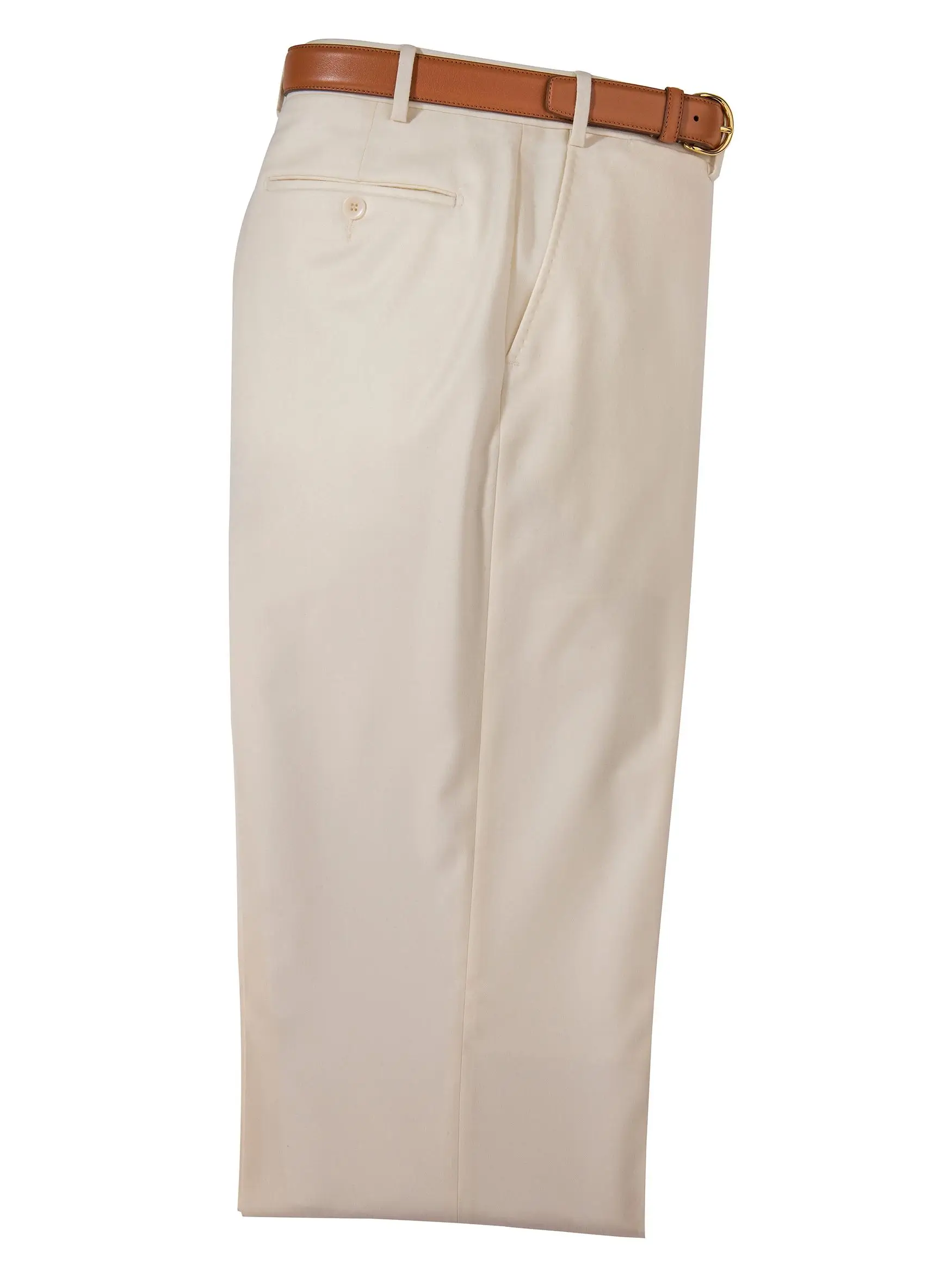 Cary Winter White Flannel Slacks | Maus & Hoffman