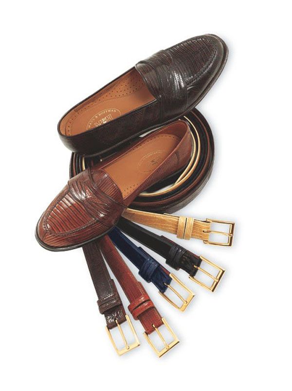 Magnanni Shoes - Lizard Penny Loafer - Maus & Hoffman