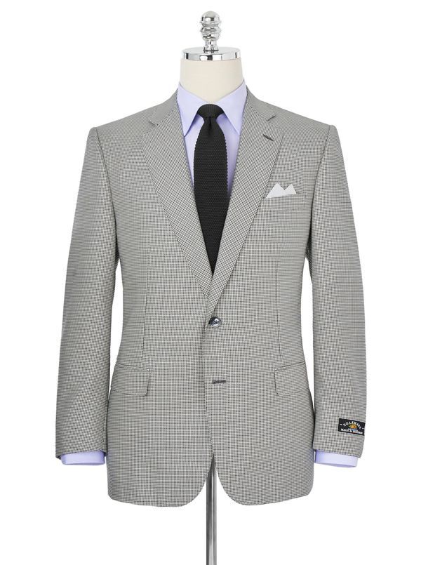 Silk/Wool Houndstooth Sport Coats - Maus & Hoffman