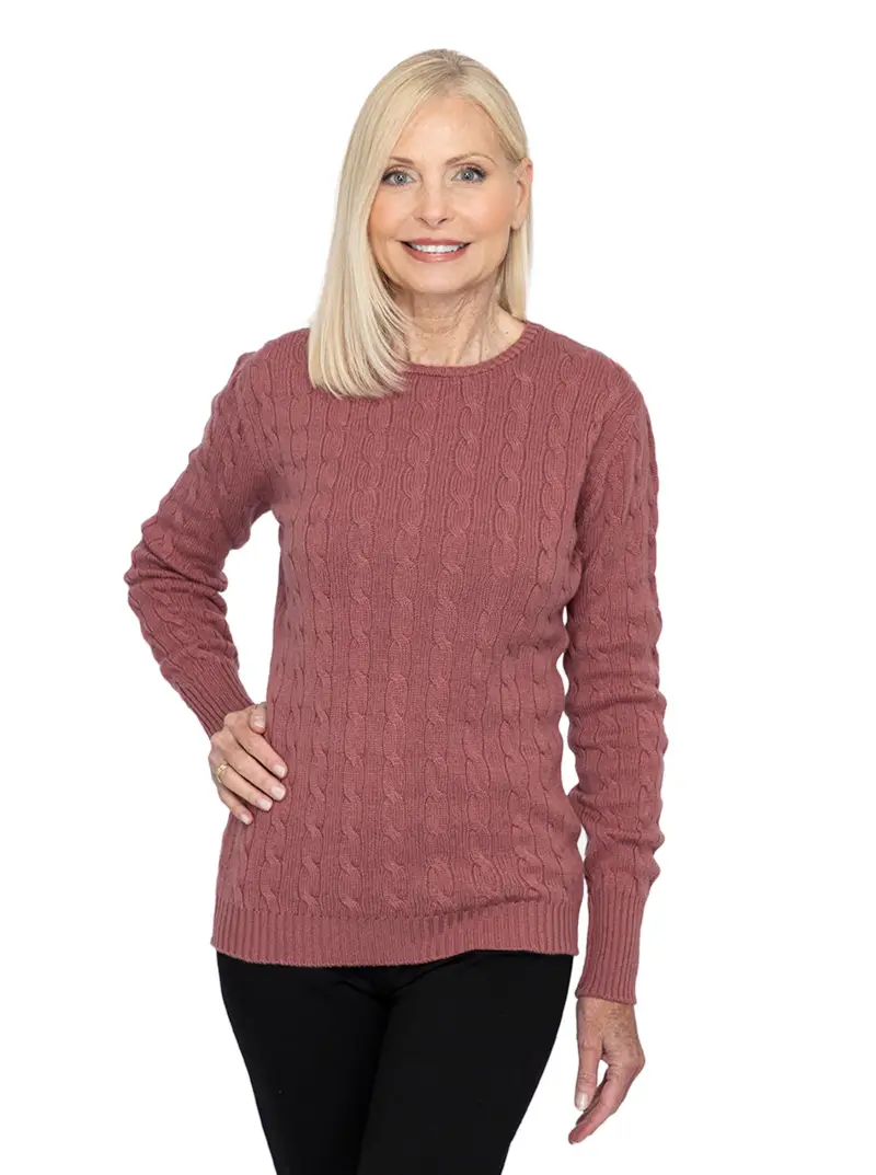 Emma Cashmere Cable Crewneck | Maus & Hoffman